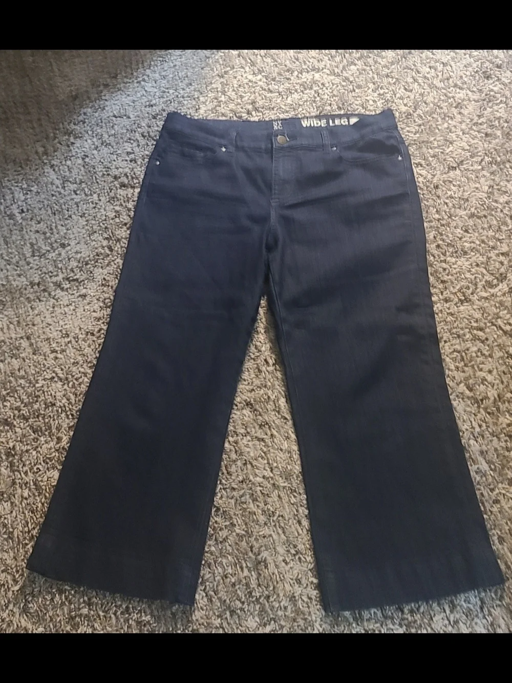 New York & Company | Jeans | Nyc Y2k Low Rise Wide Leg Crop Jeans Size ...